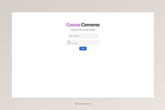 Course Converse | Devpost