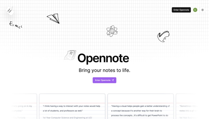 opennote | Devpost