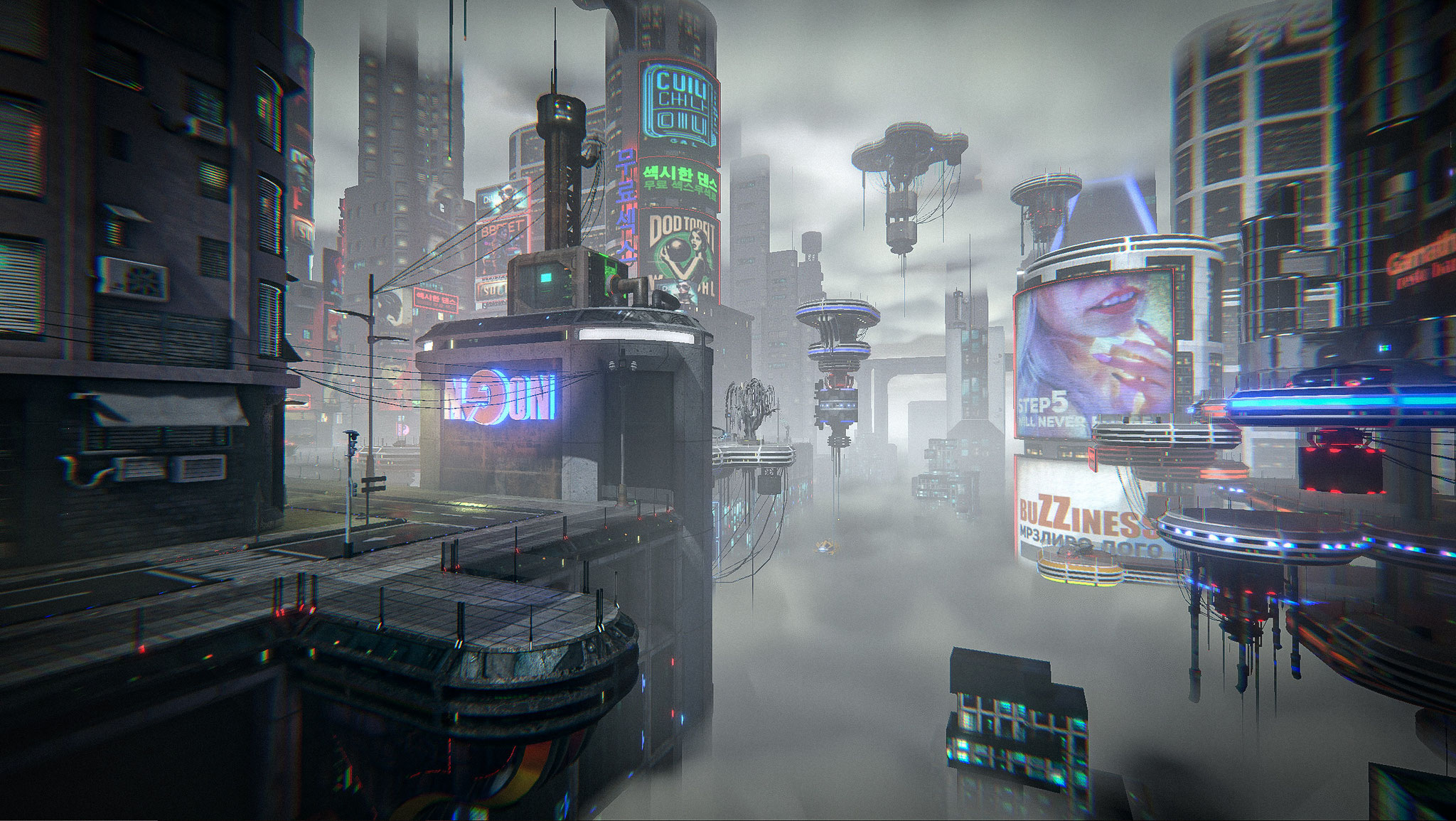 "Neon Drift: Cloudpunk Chronicles" XR/MR video-game | Devpost