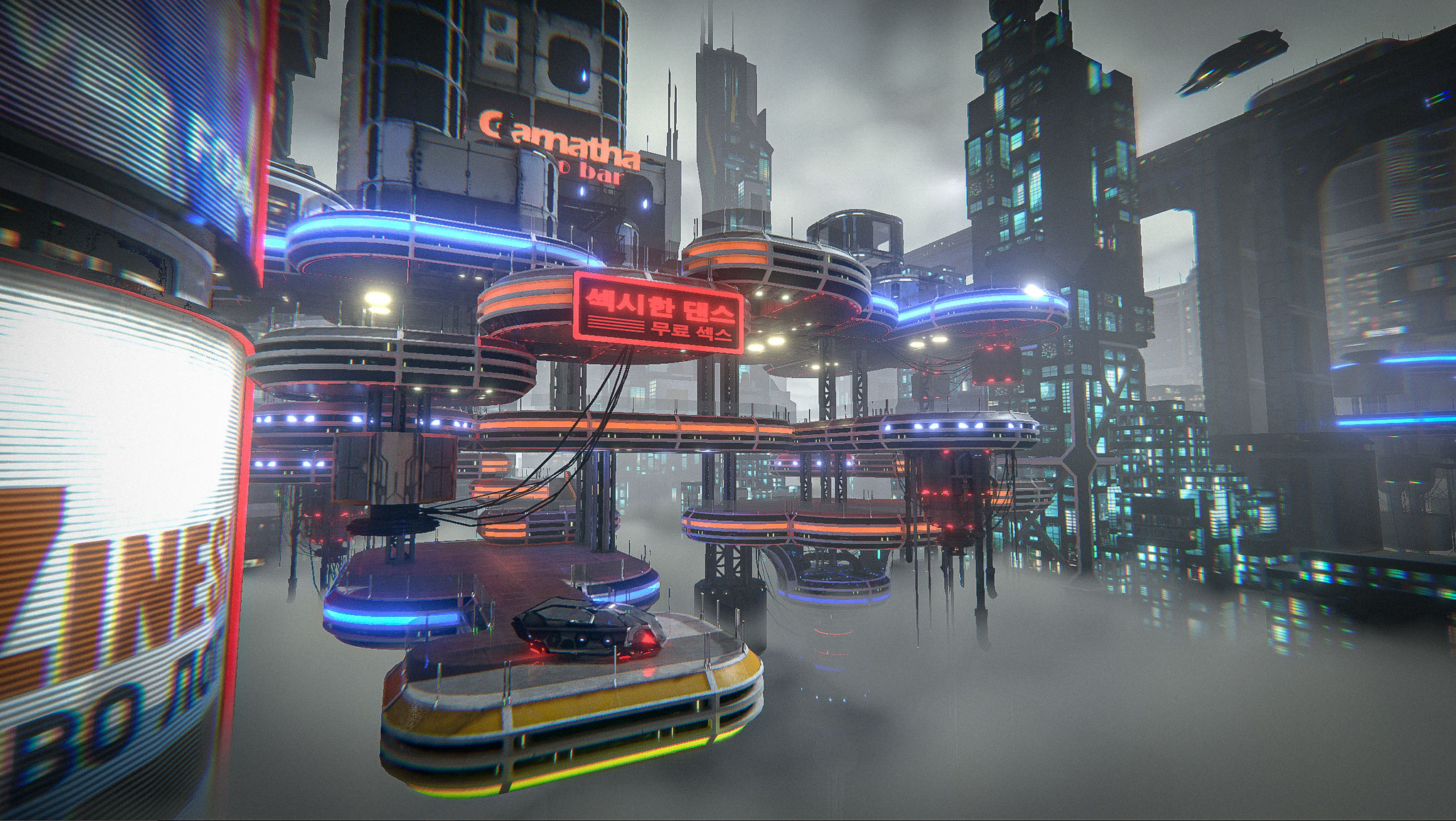 "Neon Drift: Cloudpunk Chronicles" XR/MR video-game | Devpost