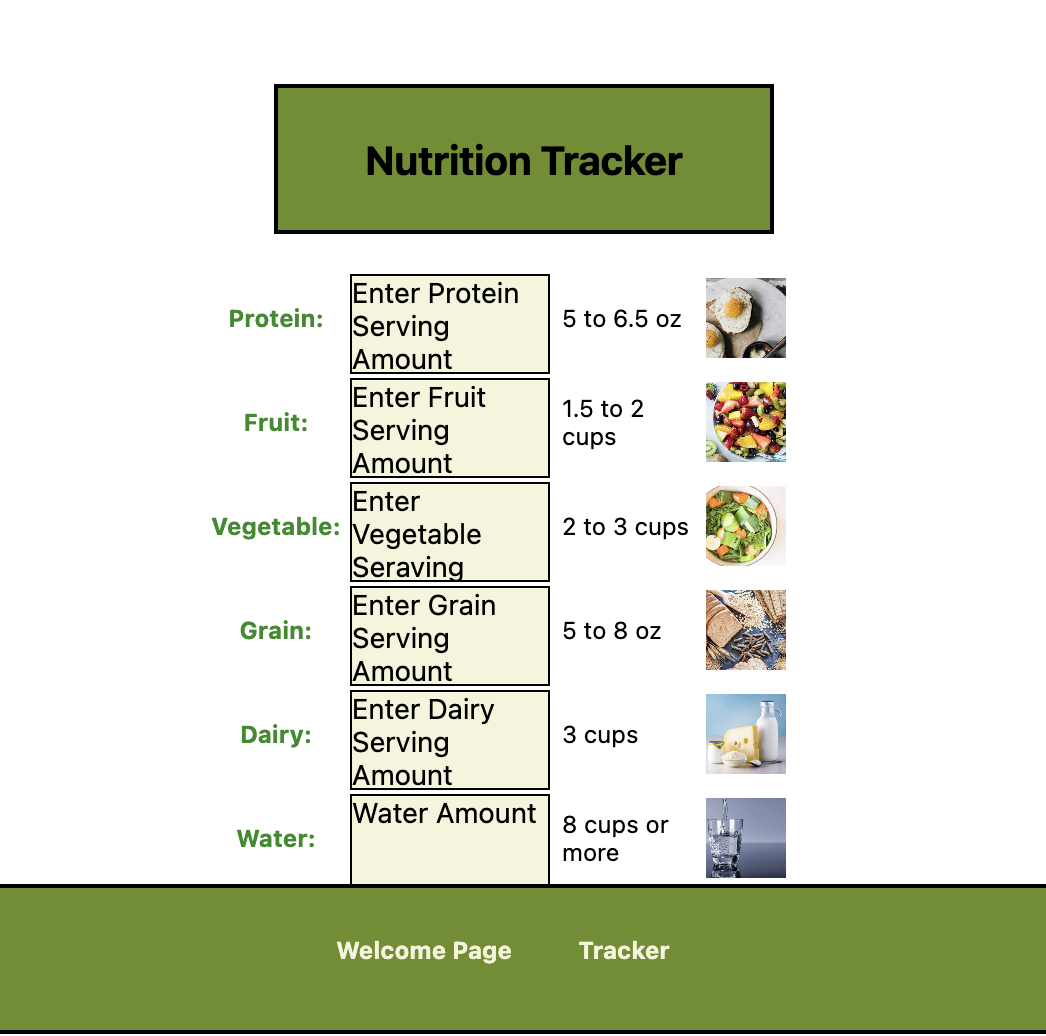 Nutrition Health Tracker | Devpost