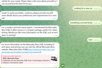 Hyper personalised chatbot Mercedes | Devpost
