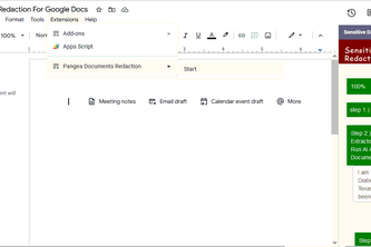 Pangea Documents Redaction For Google Docs | Devpost