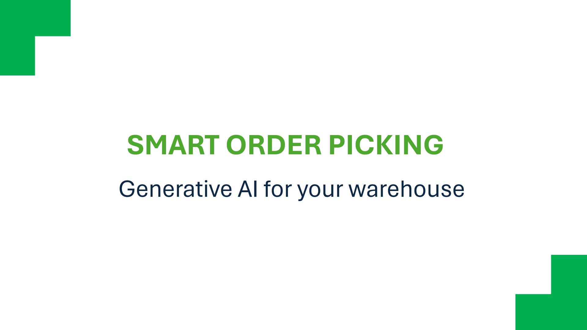 Smart Order Picking | Devpost
