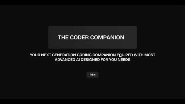 The Coder Companion | Devpost