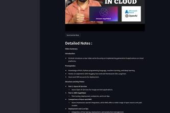 Multimodal Data Summarisation Using Gemini | Devpost