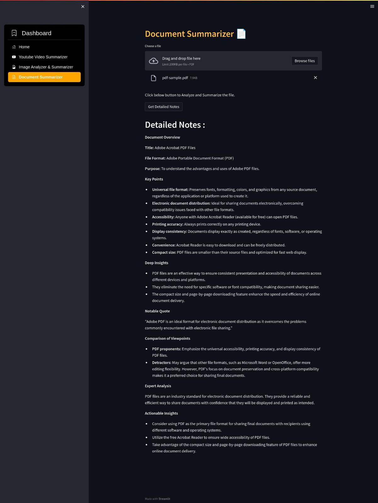Multimodal Data Summarisation Using Gemini | Devpost