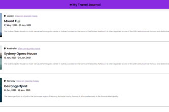 travel-journal-using-reactjs | Devpost