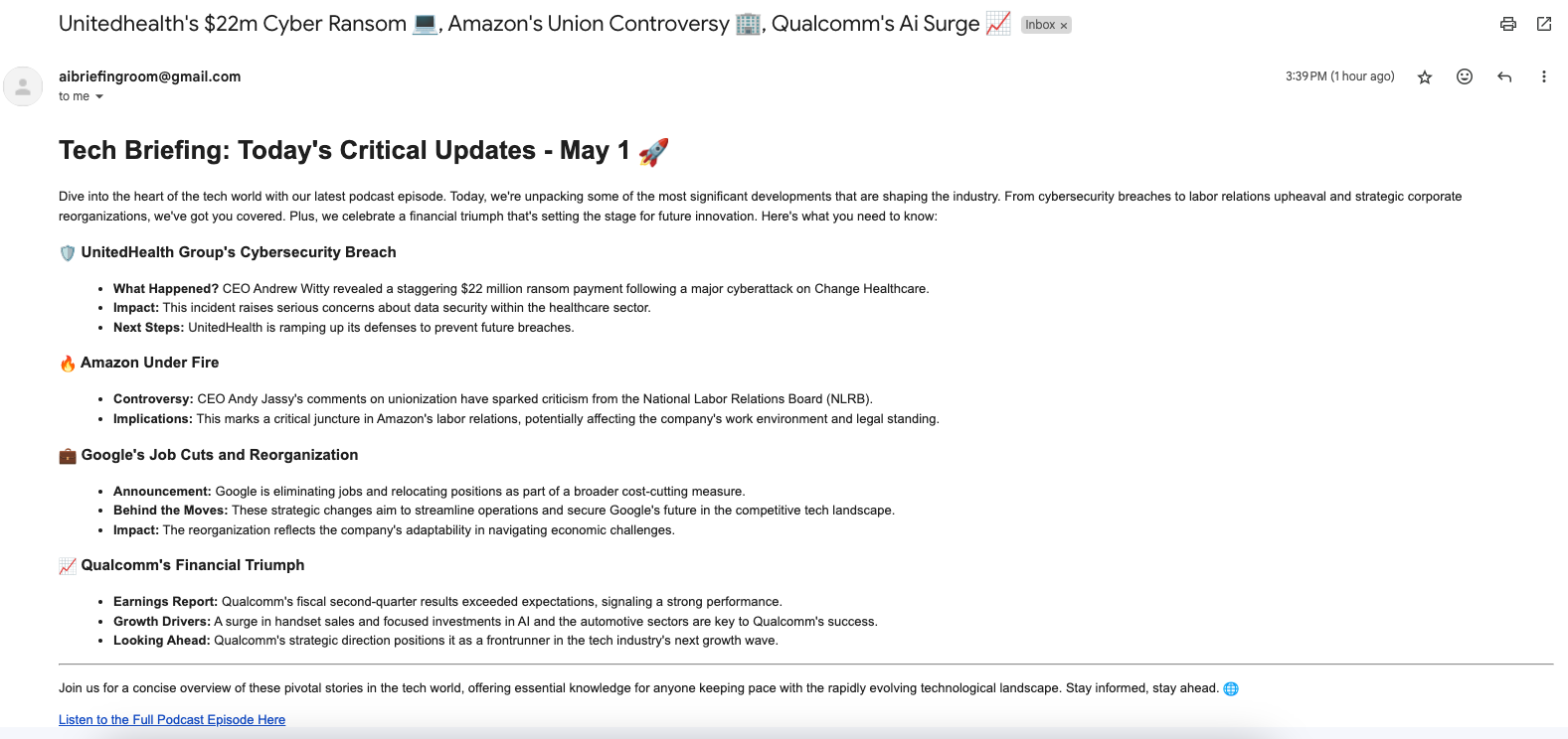 AI Briefing Room | Devpost