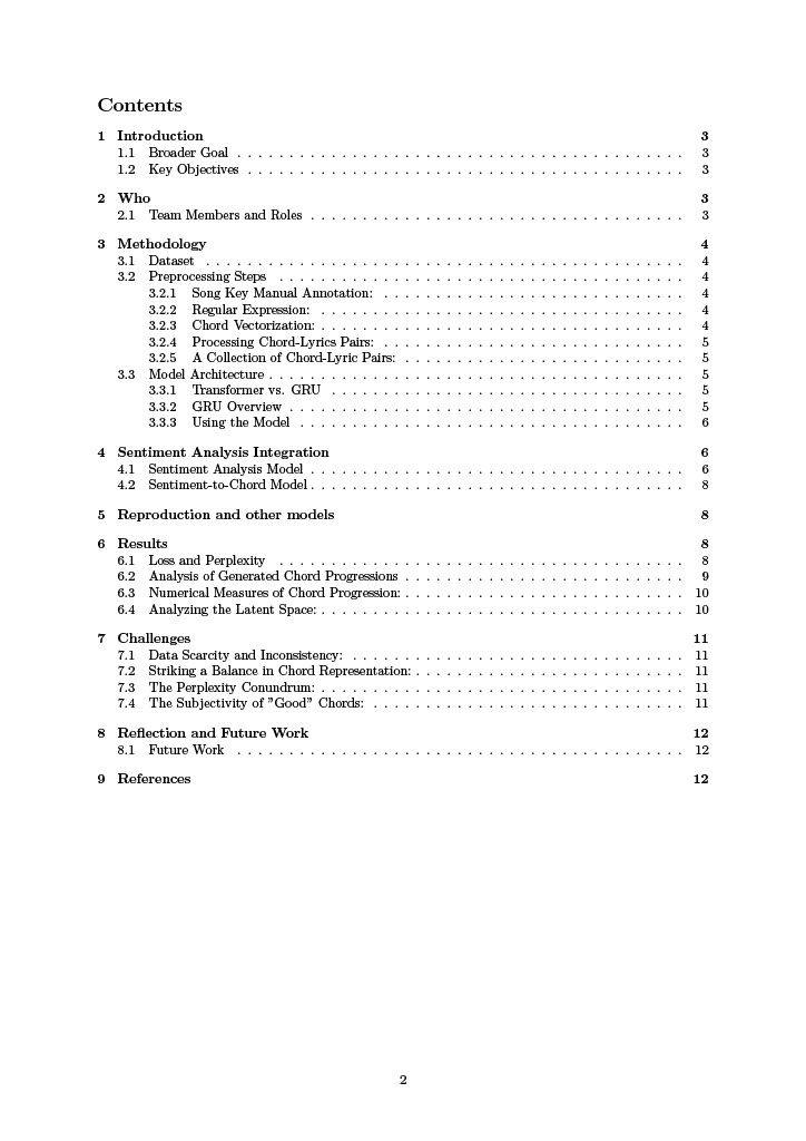 Generation of Chords from Song Lyrics | Devpost