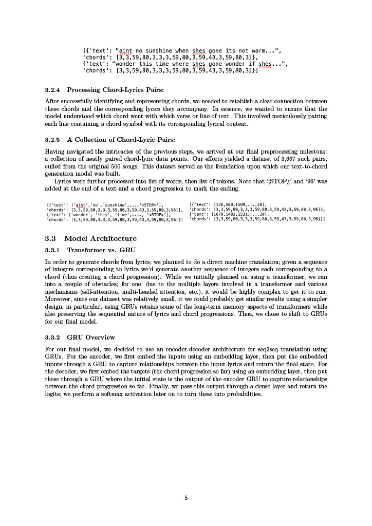 Generation of Chords from Song Lyrics | Devpost
