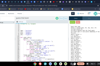 Guess that team | Devpost