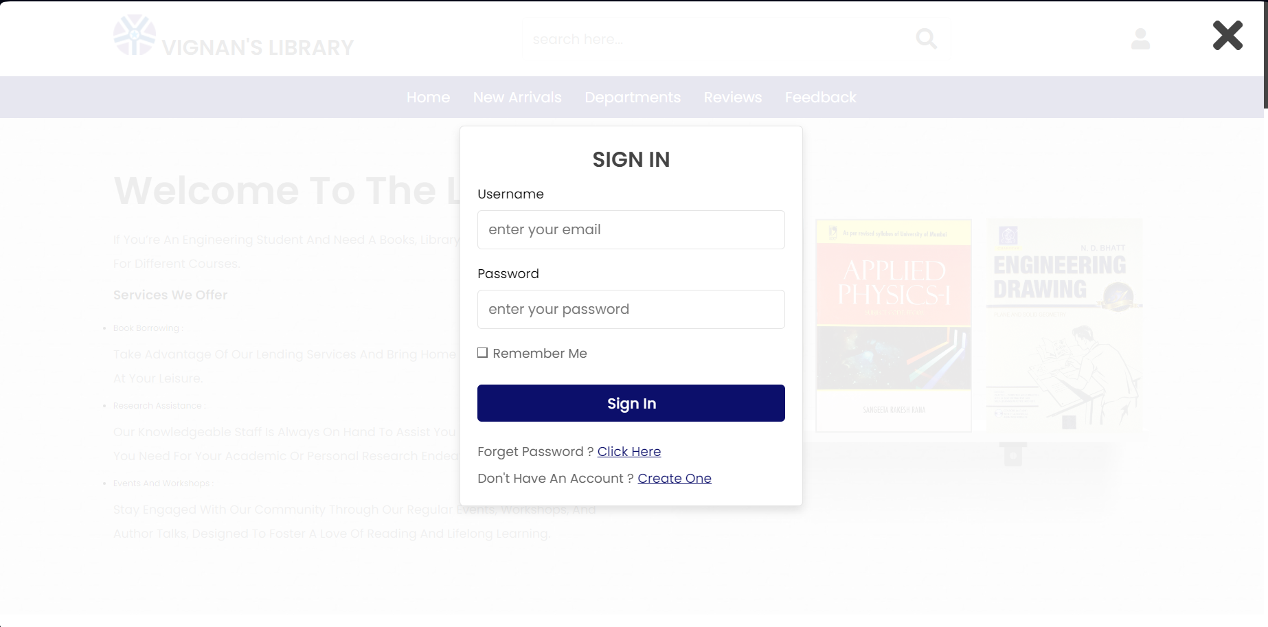 Library Website | Devpost