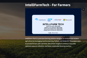 IntelliFarmTech-A Smart Farming with AI | Devpost
