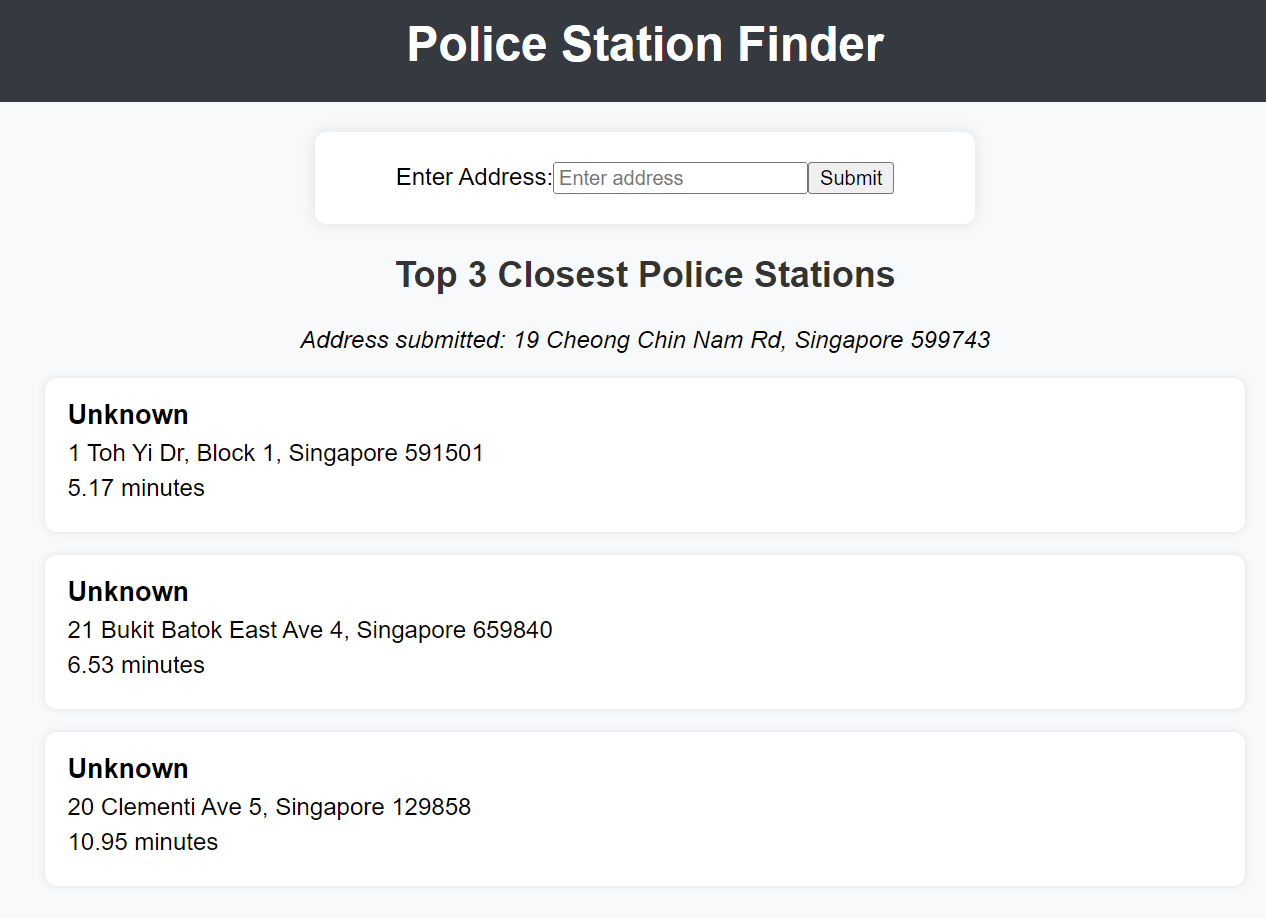 Beasts: Police Station Finder | Devpost