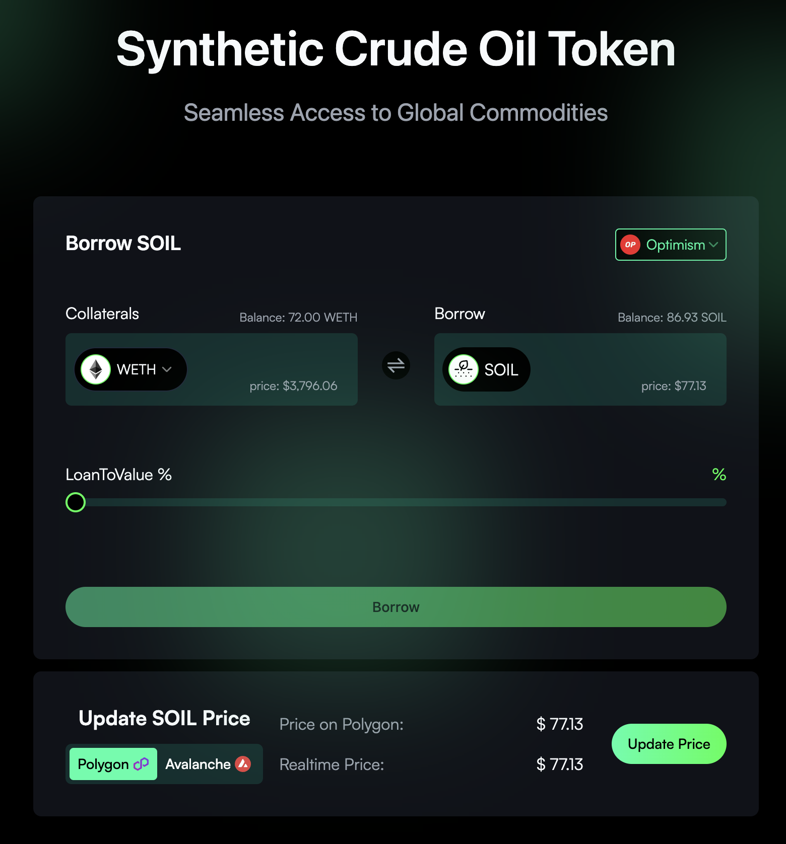Synthetic Crude Oil Token | Devpost