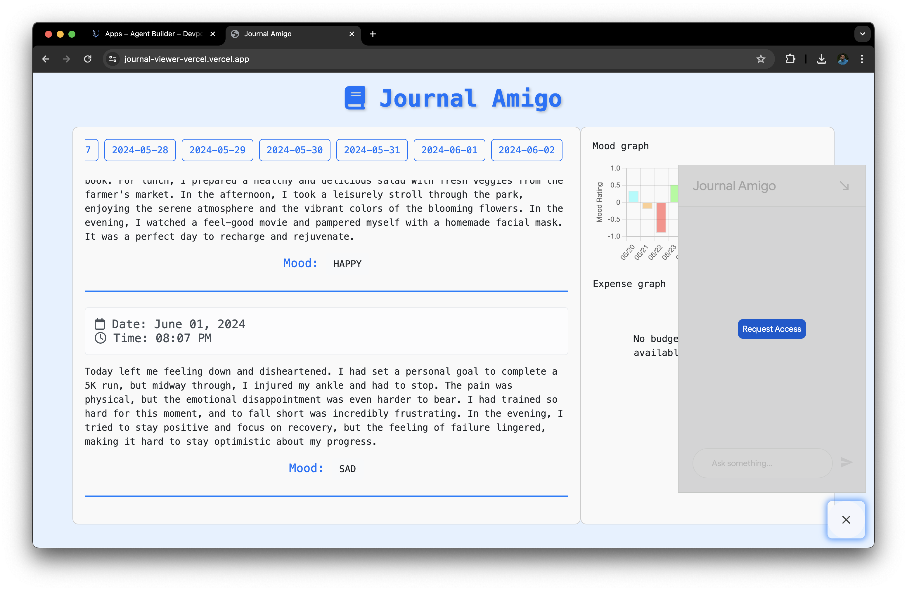 Journal Amigo | Devpost