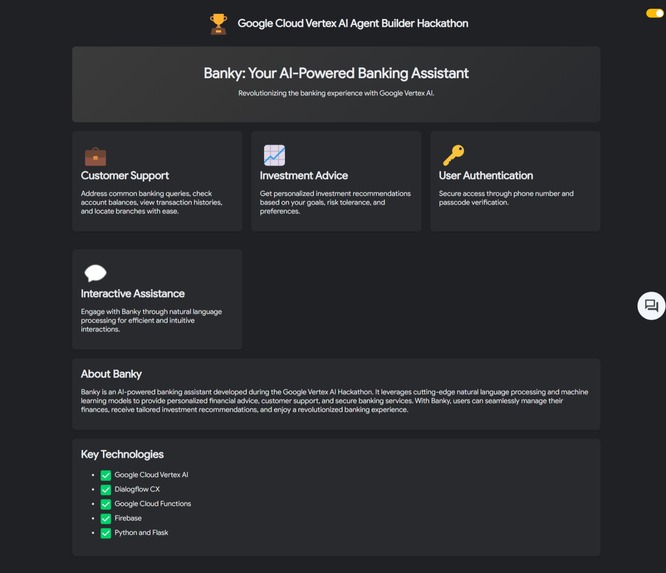 Banky: Your AI-Powered Banking Assistant | Devpost