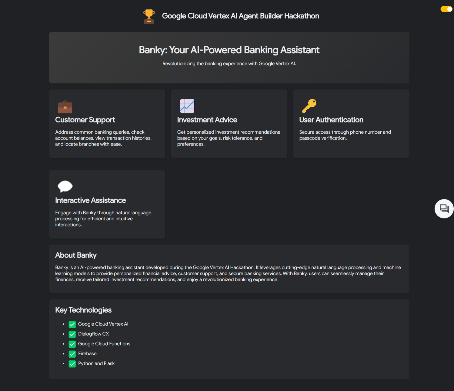 Banky: Your AI-Powered Banking Assistant | Devpost