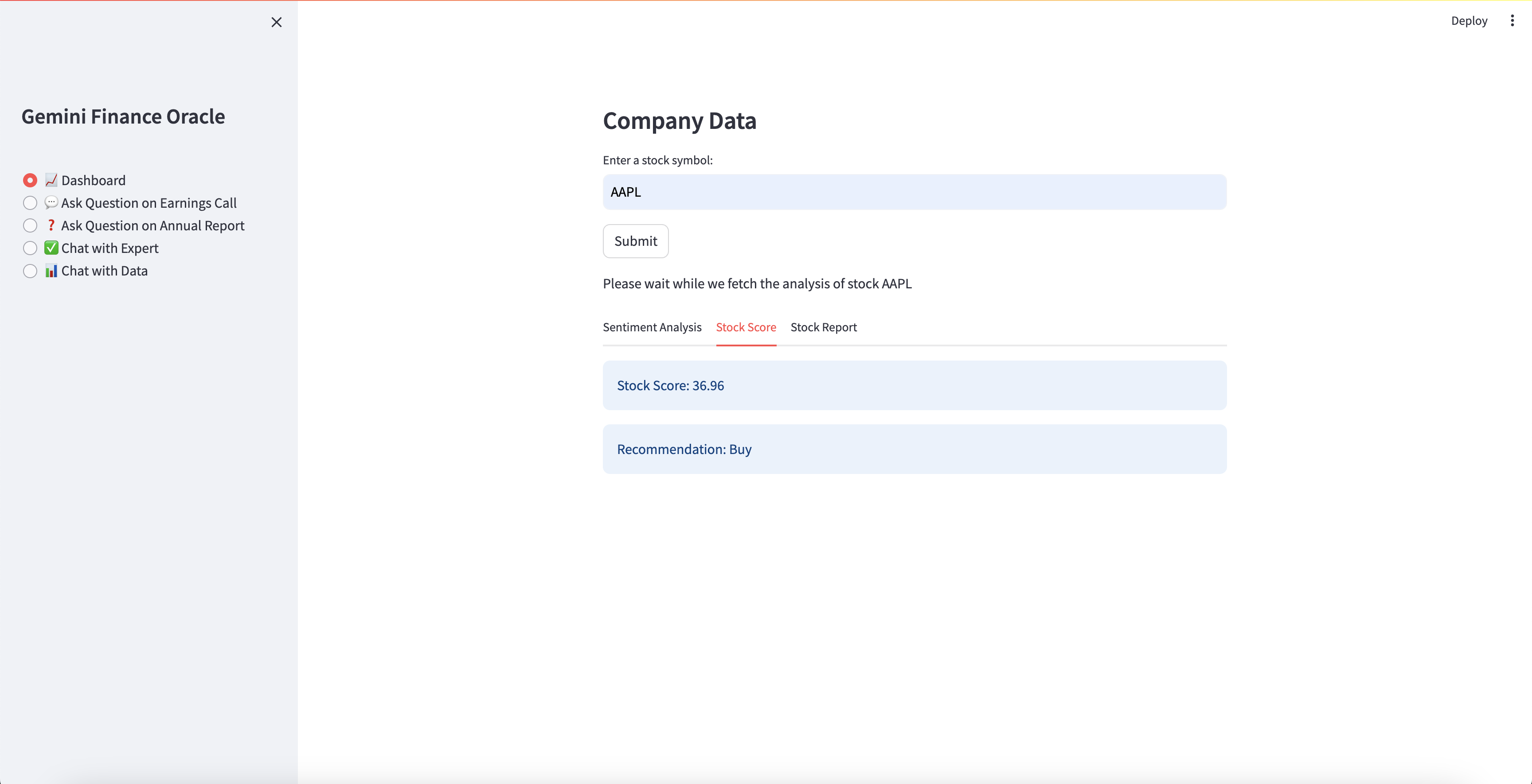 Gemini Finance Oracle | Devpost