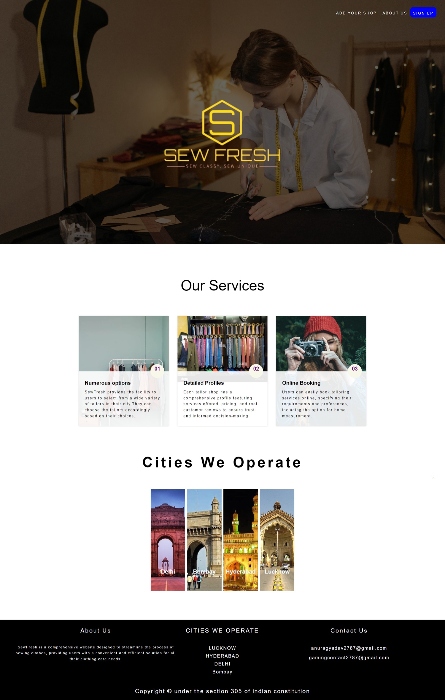 Sew Fresh | Devpost