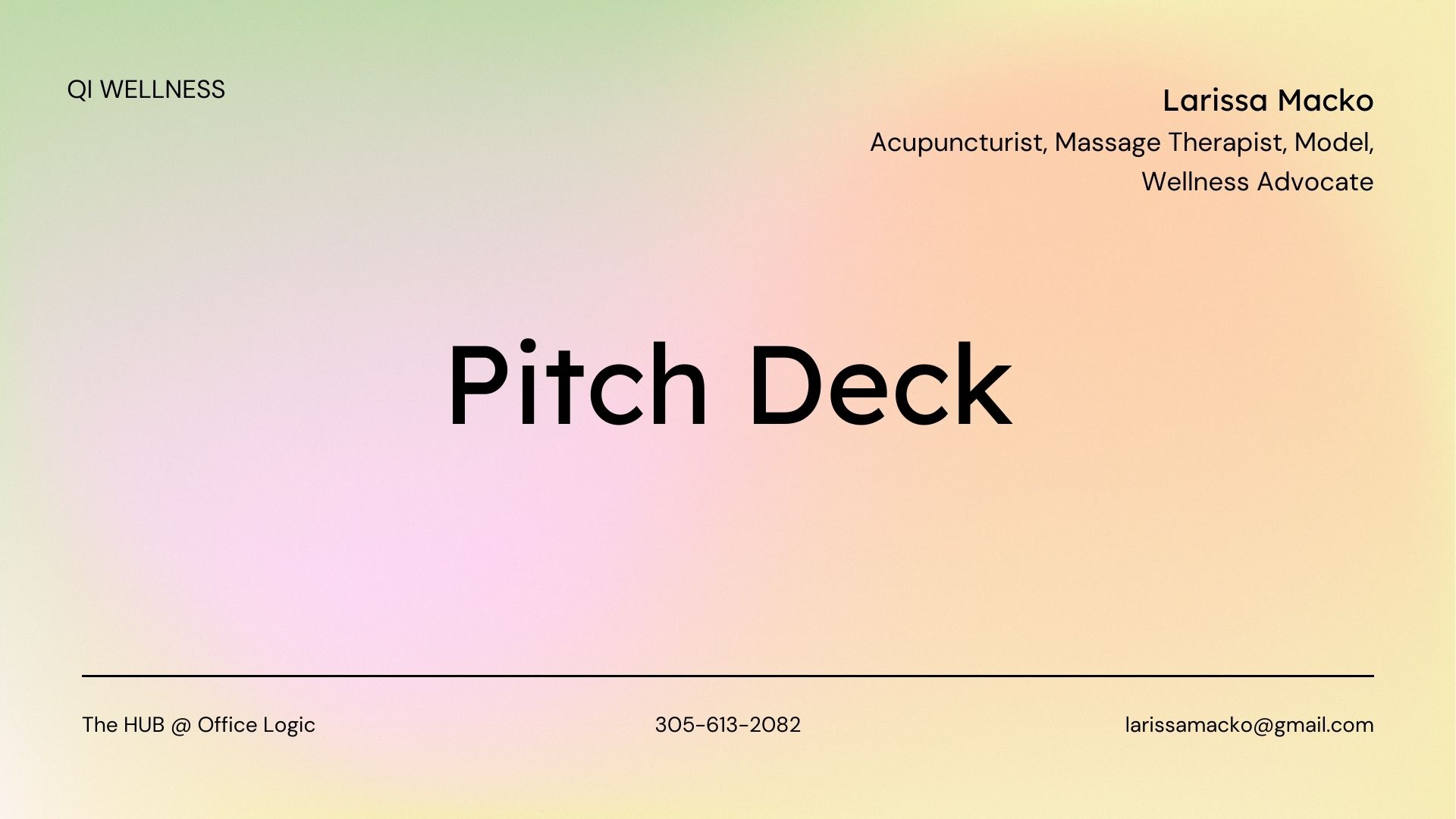 Qi Wellness App | Devpost