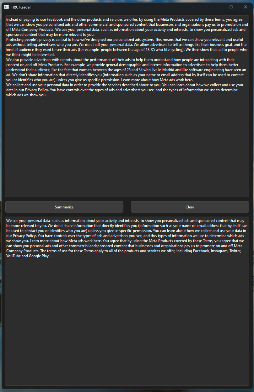 T&C Reader | Devpost