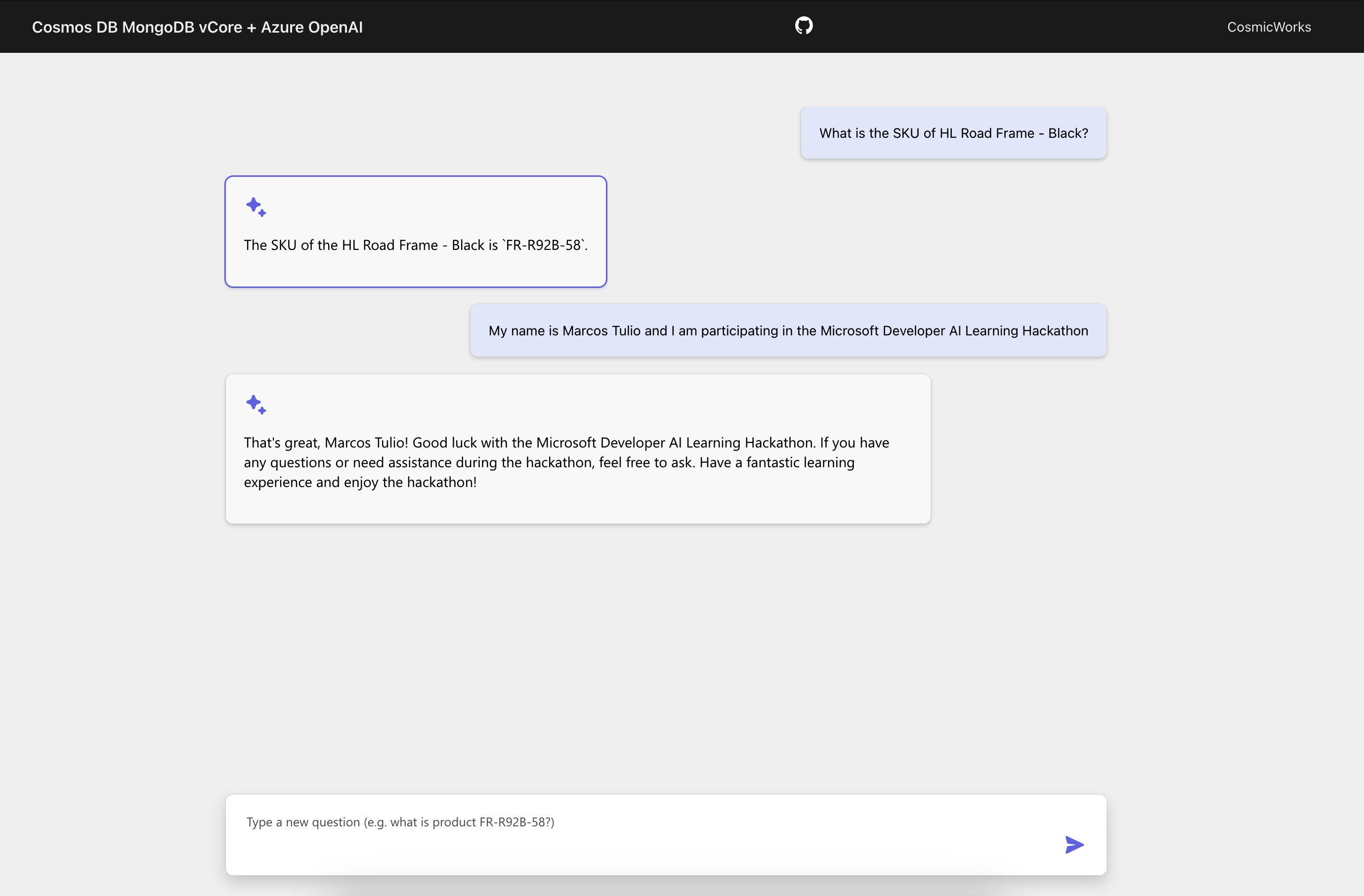 AI app using Azure Cosmos DB - Phase 1 Only | Devpost