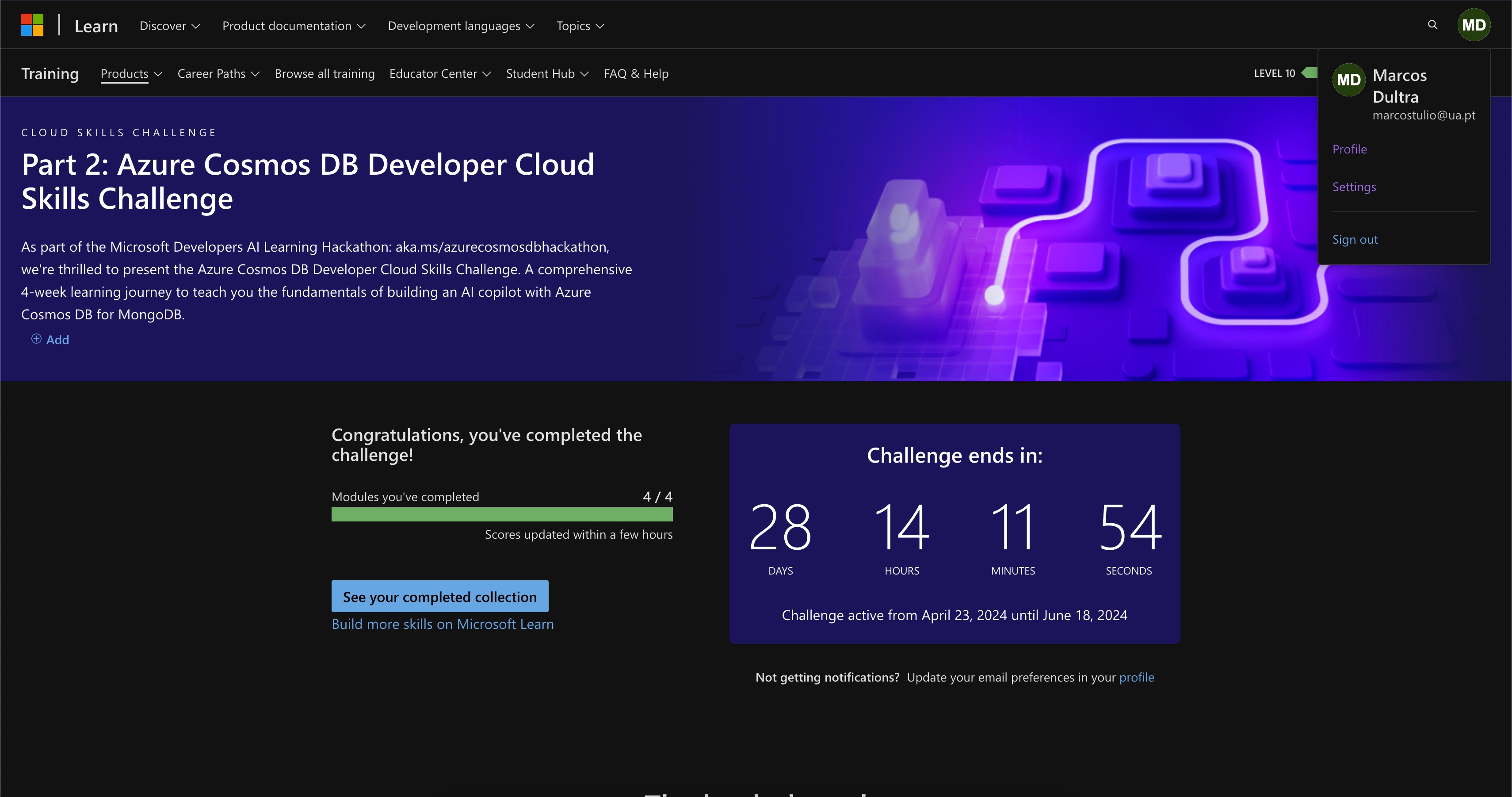 AI app using Azure Cosmos DB - Phase 1 Only | Devpost