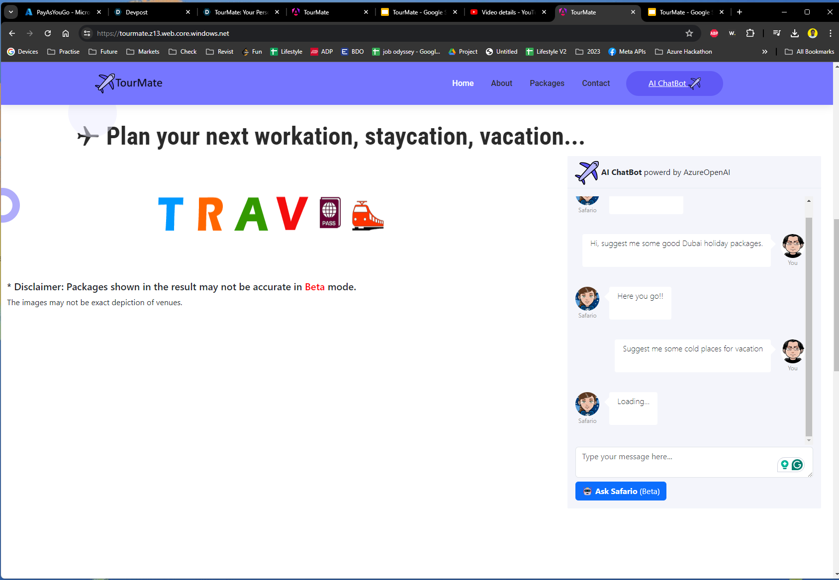 TourMate: Your Personal AI Travel Concierge | Devpost