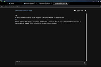 Twitter Customer Support AI Chatbot | Devpost