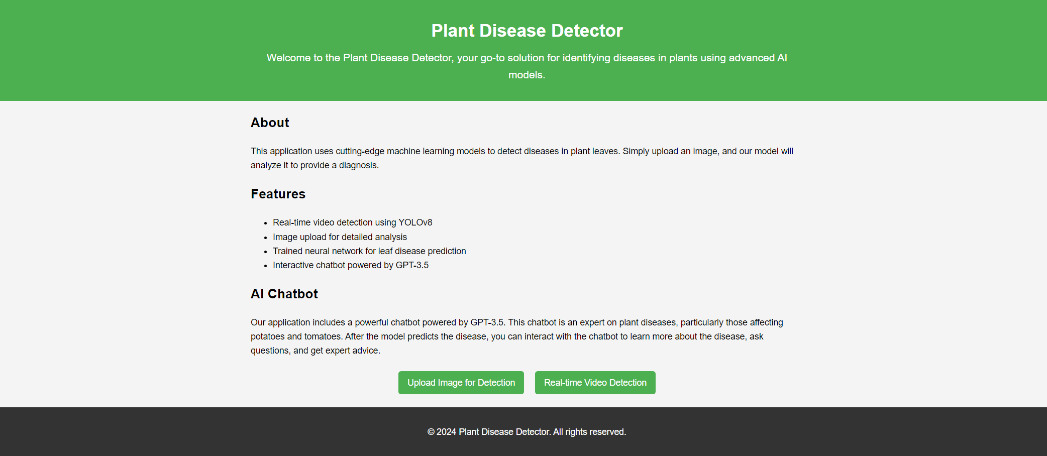 PlantDiseaseDetector | Devpost