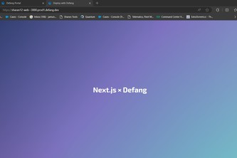 Deploy a NextJS app | Devpost