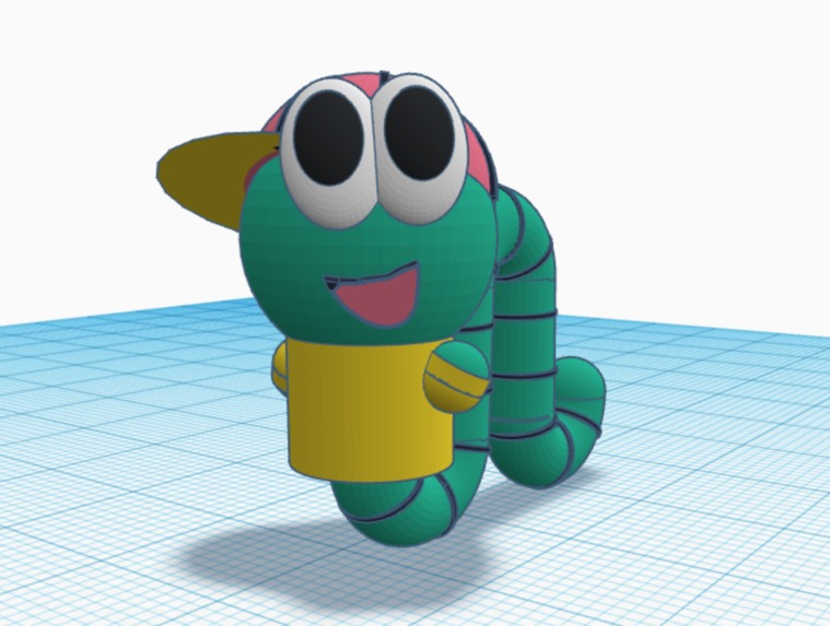Izzy the Internet Inchworm 3D Model | Devpost