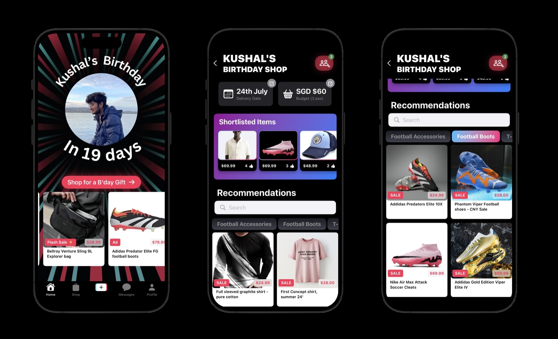 The Shareable Occasion Based Shopping Page | Devpost