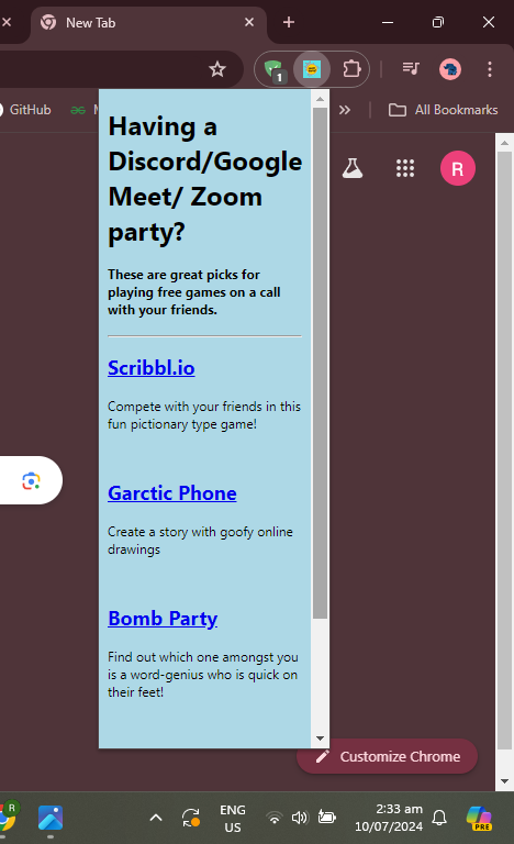Browser Extension | Devpost