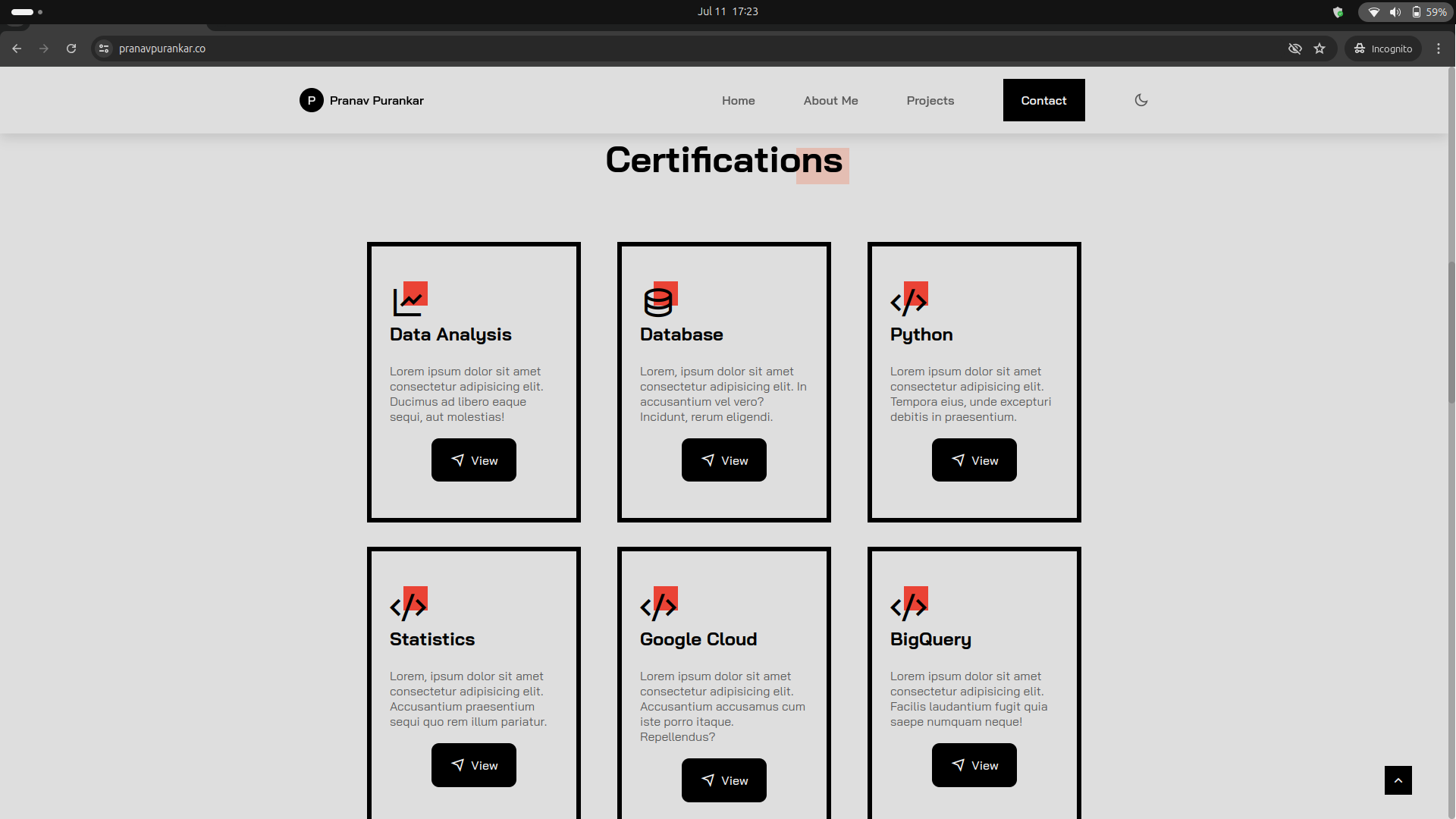 Revamped Portfolio | Devpost