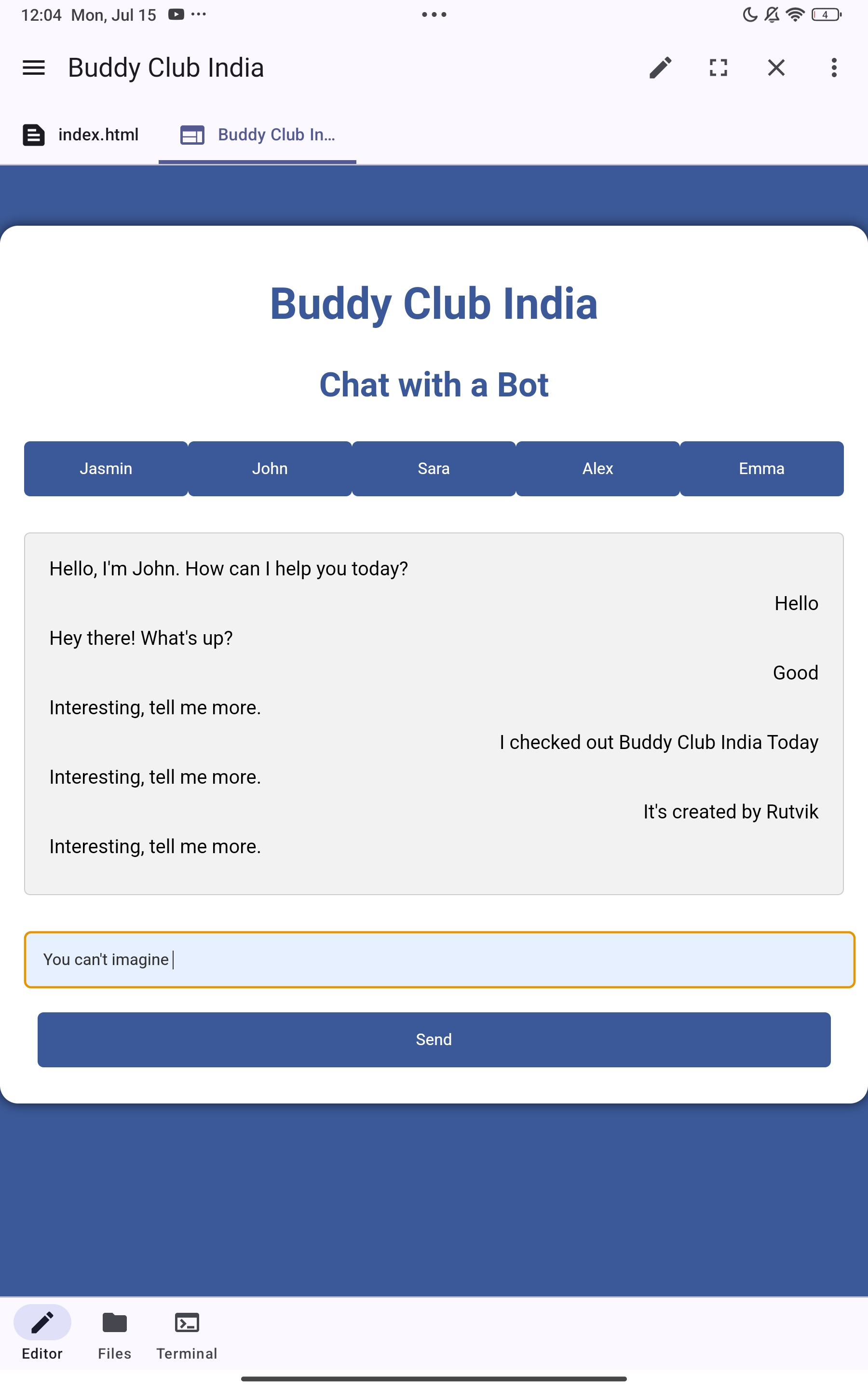 Buddy Club India | Devpost