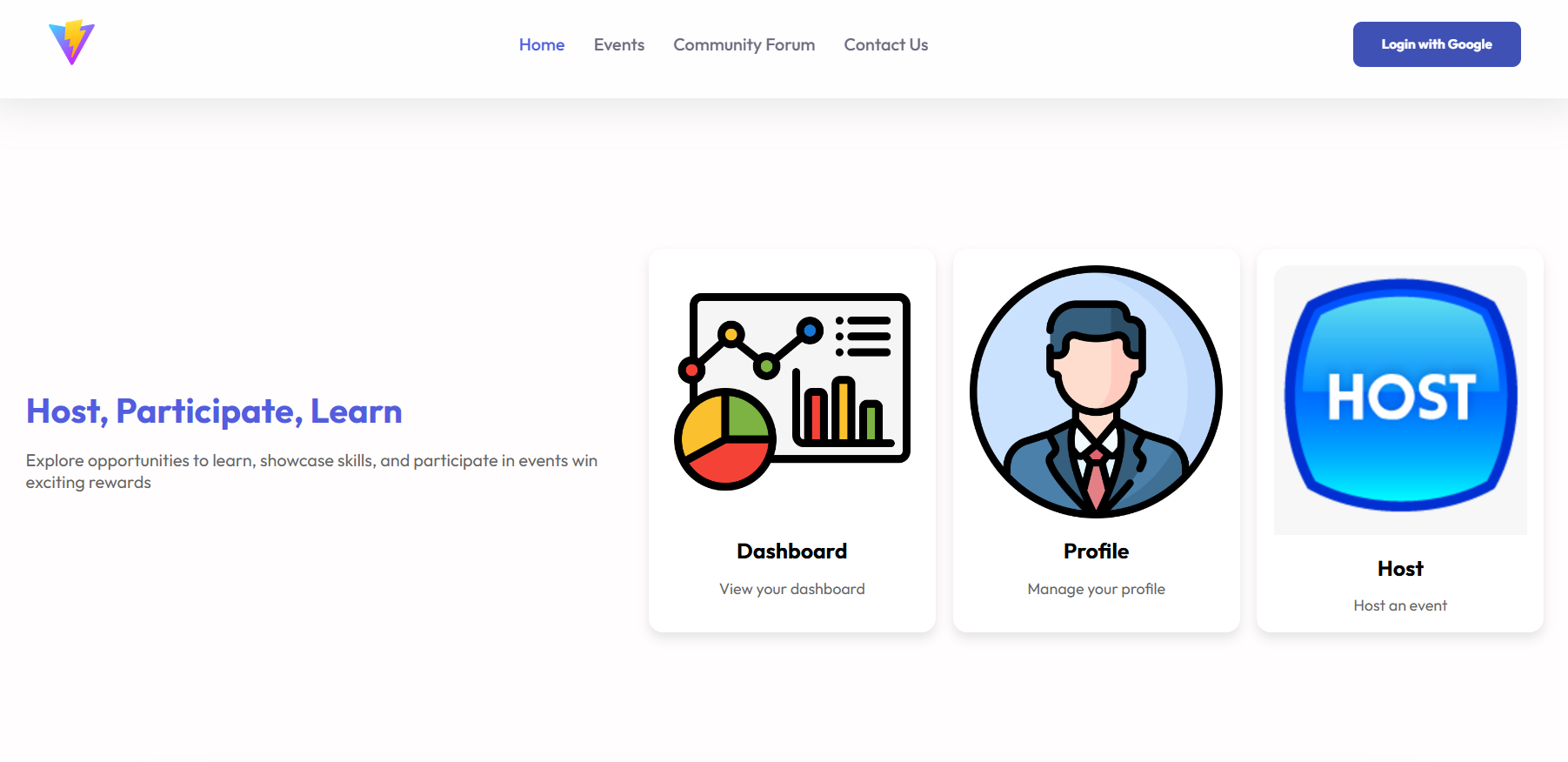 Evento Event Hosting React web app | Devpost