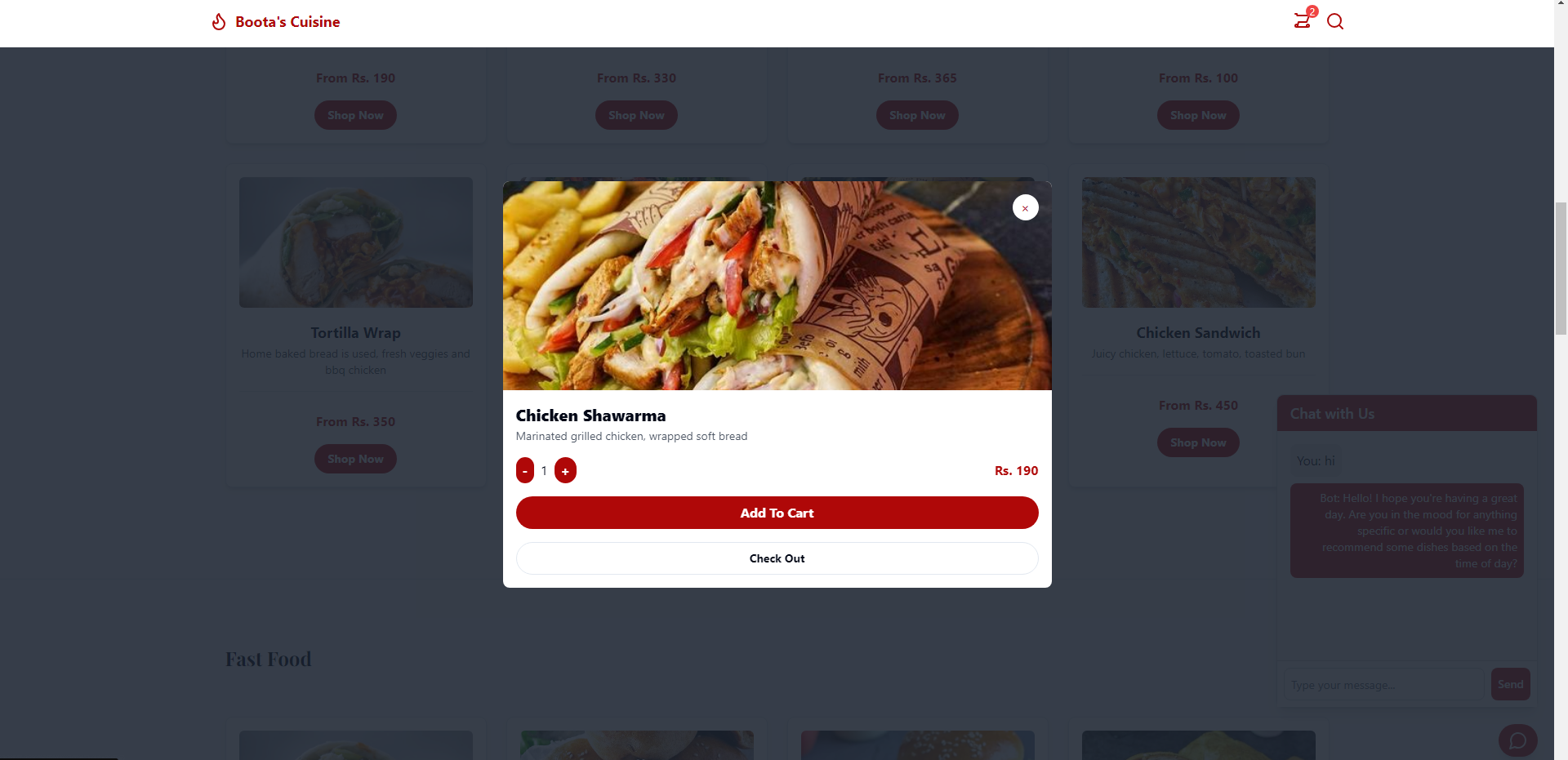 Boota's Cuisine | Devpost