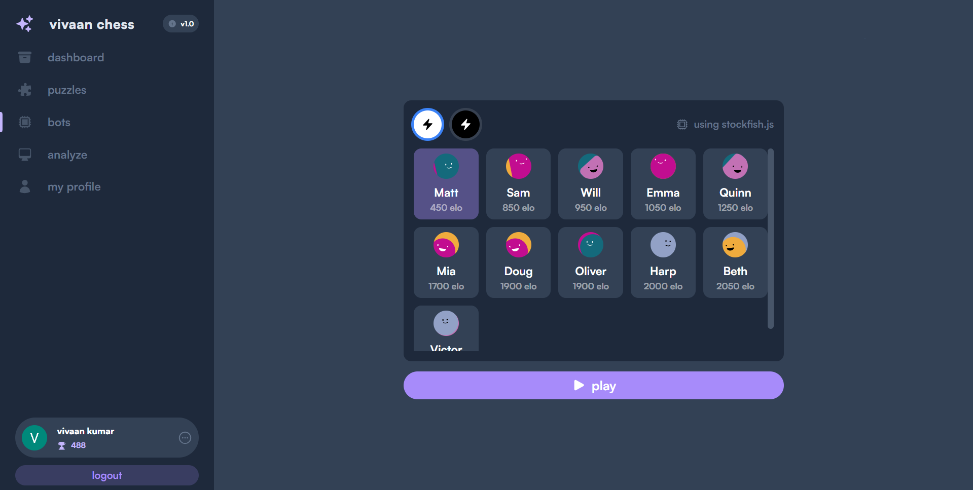 Vivaan chess | Devpost