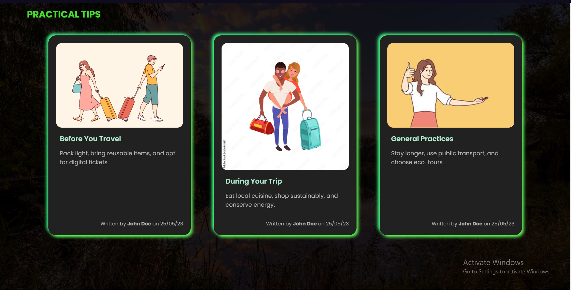 Sustainable Travel | Devpost