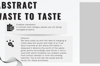 WASTE TO TASTE | Devpost