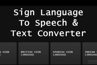 Multi Sign Language : Speech and Text Converter | Devpost