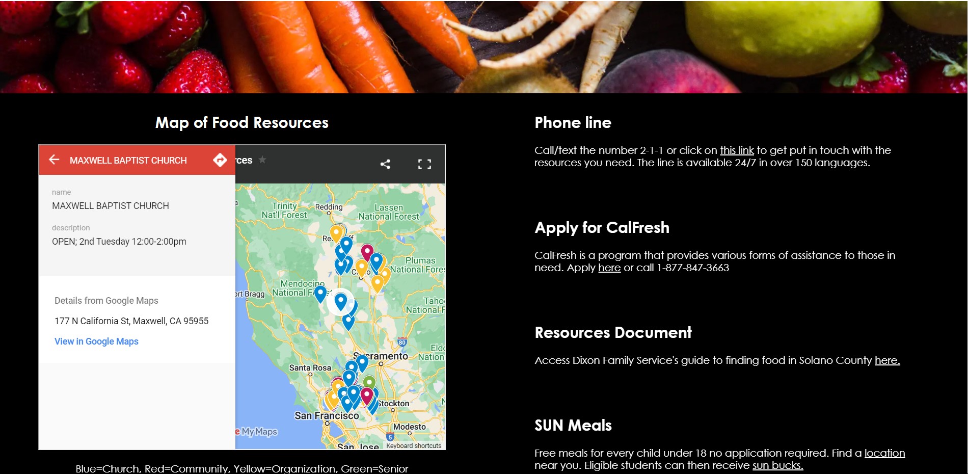 Solano County Food Resources | Devpost