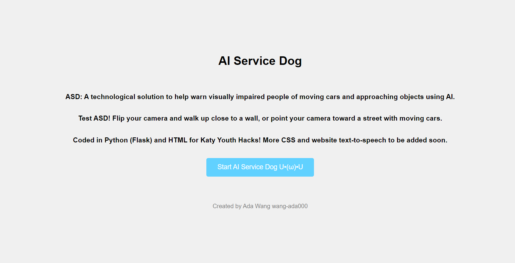 AI Service Dog | Devpost