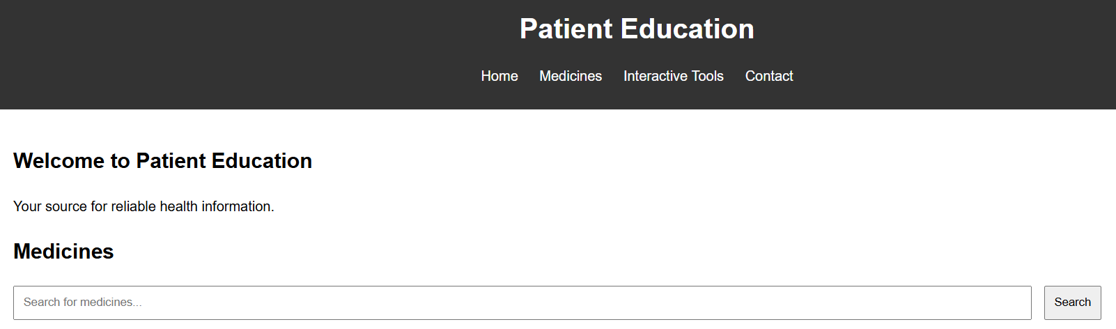 Patient Education | Devpost