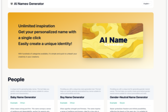 AI Name Generators | Devpost