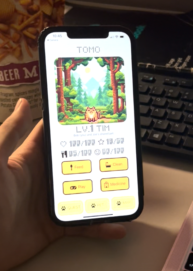 Tomogotchi - Tamagotchi with friends | Devpost