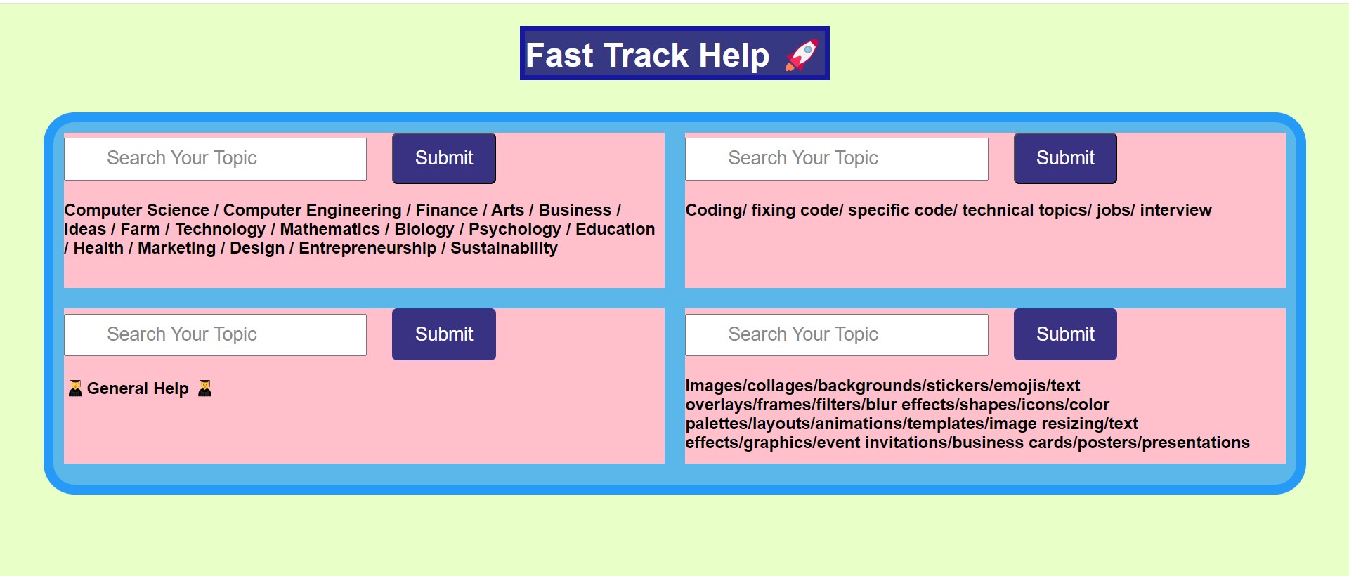 Fast Track Help | Devpost